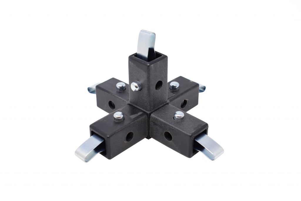 5-Way Connectors & Press Fittings for Square Tube by EZTube - EZTube ...