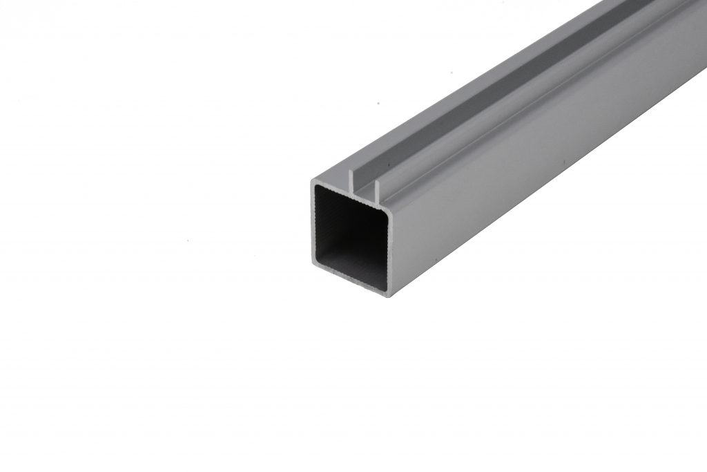 250 Single I-Slotted Captive Fin Square Aluminum Extrusion for 1/4 ...